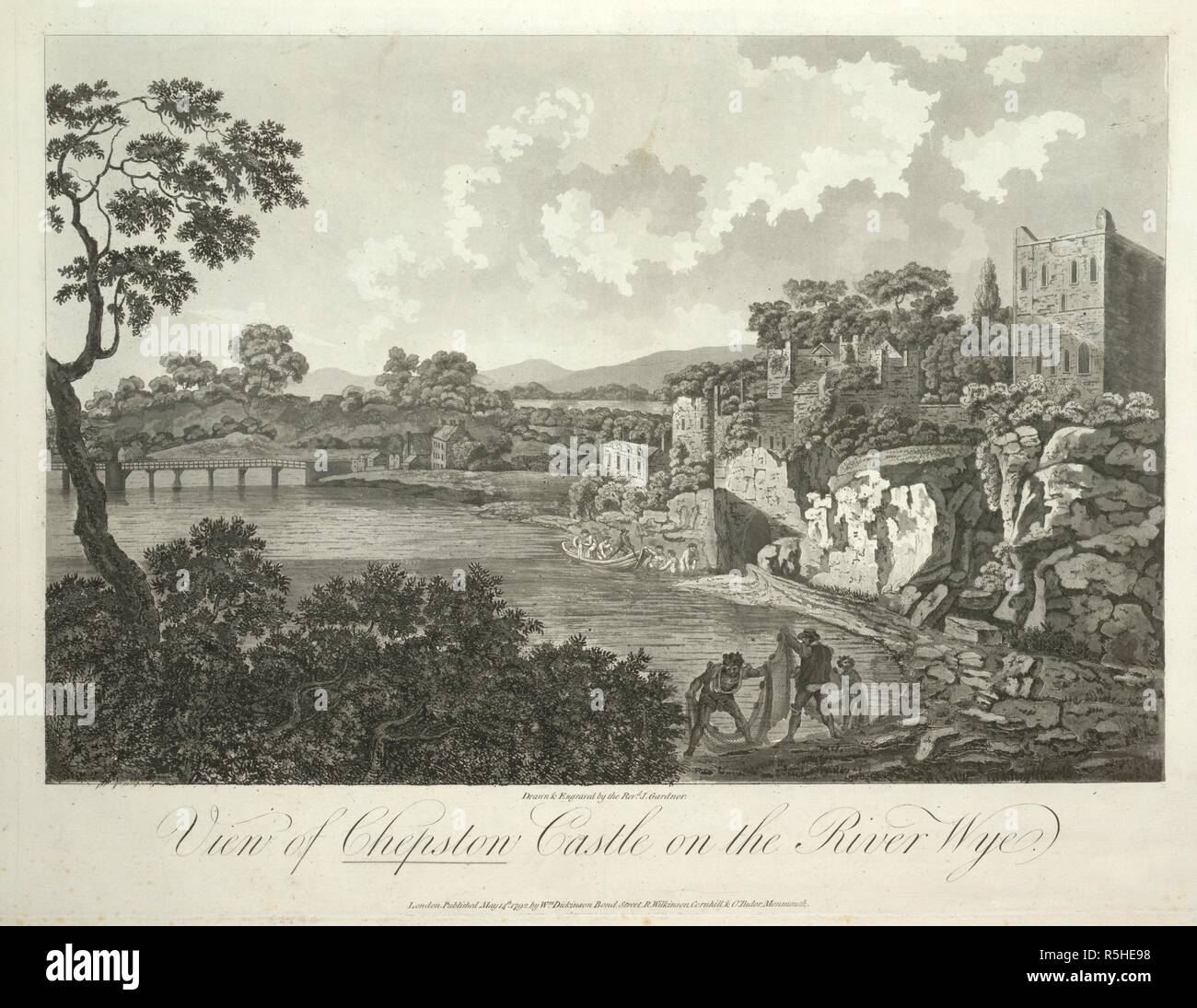 A view of Chepstow Castle on the River Wye. View of Chepstow Castle ...