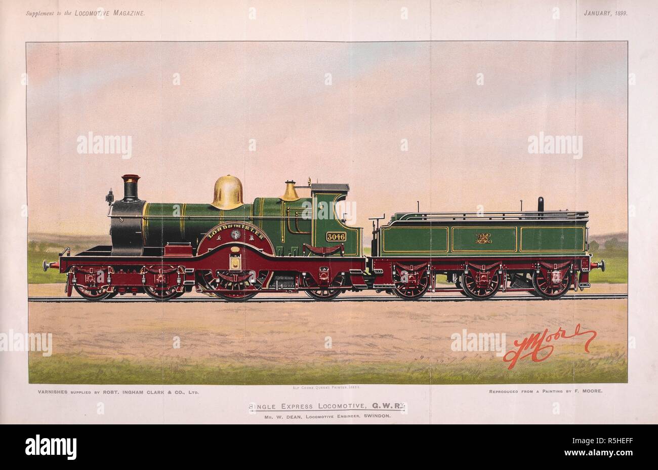'Lord of the Isles'. 3046. Single express locomotive, G.W.R.y ...