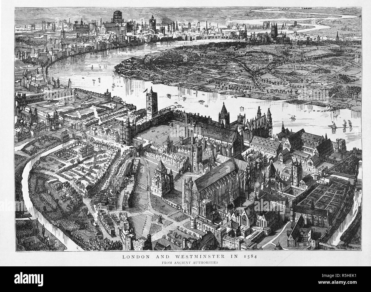View of London and Westminster. The Graphic. London, May 31, 1884 ...