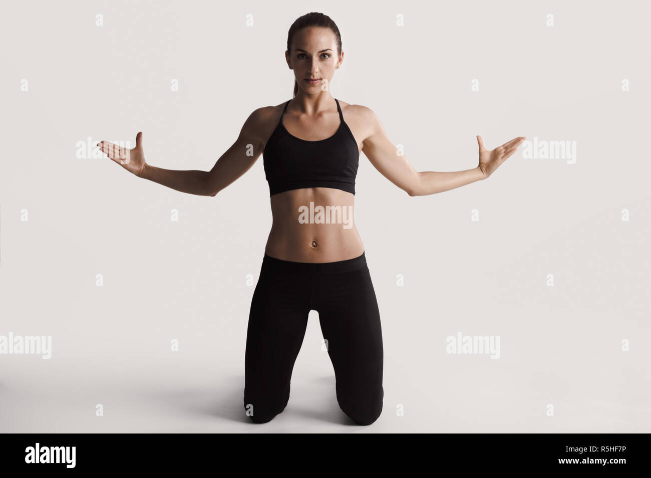 Stretching my body Stock Photo - Alamy