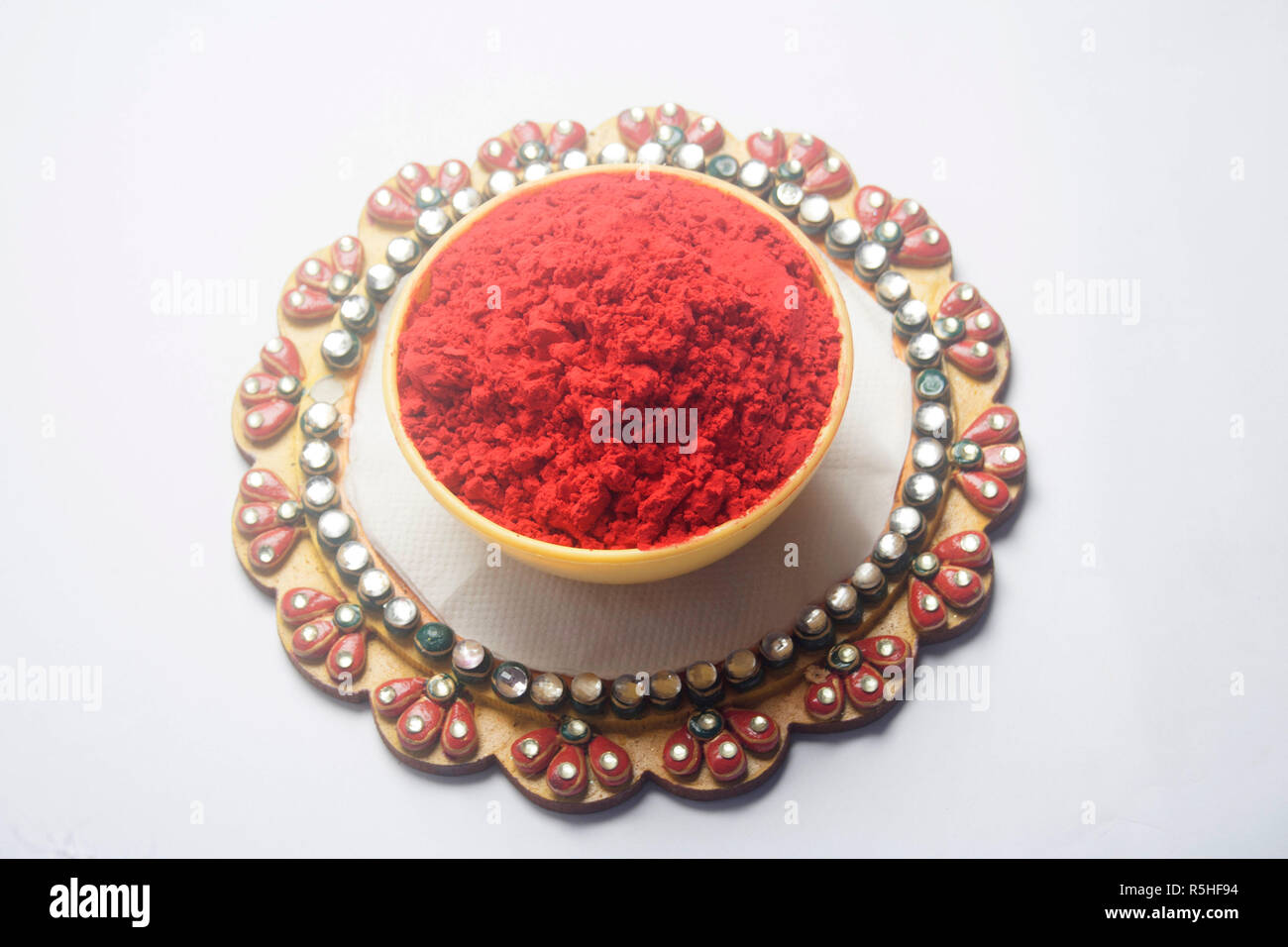 red colour holi nobody Stock Photo - Alamy