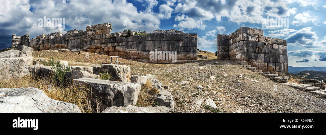 walls of ancient Pleuron.The residents of Plevrona took part in the war ...