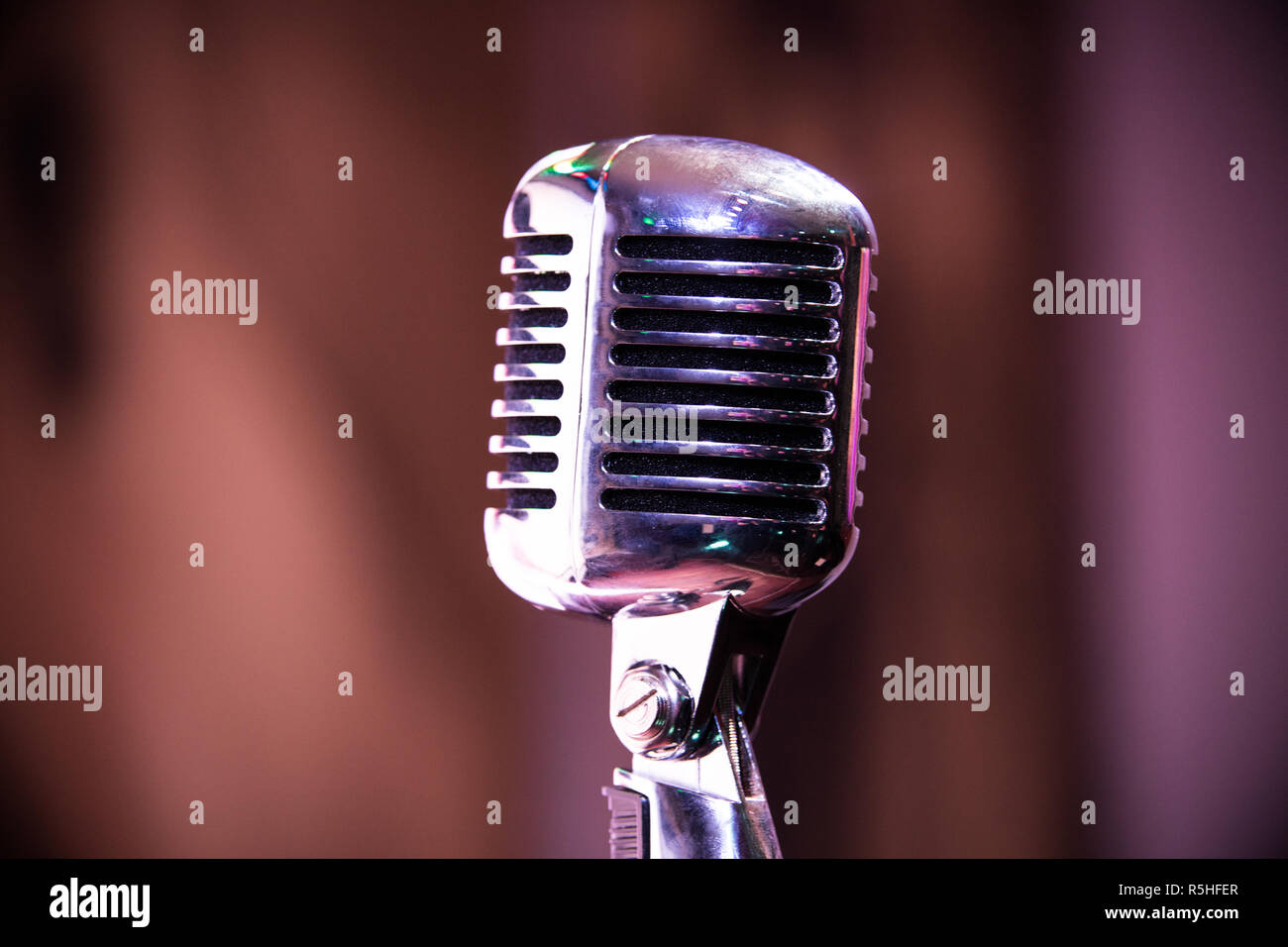 Old Style Radio Microphone High Resolution Stock Photography and Images ...