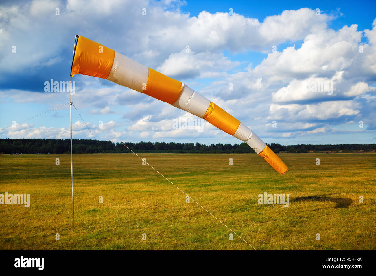 Windsock at airfield Stock Photo - Alamy
