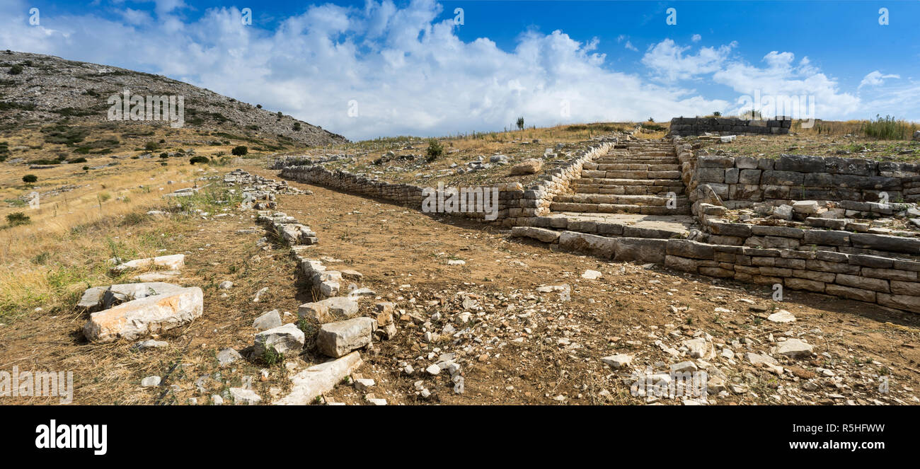 the ruins of ancient city Pleuron (Plevrona) in Greece Stock Photo - Alamy