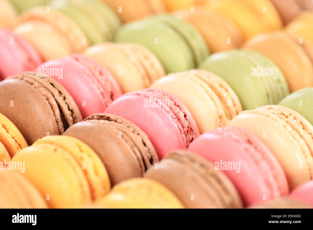macarons macaroons biscuits dessert from france Stock Photo - Alamy