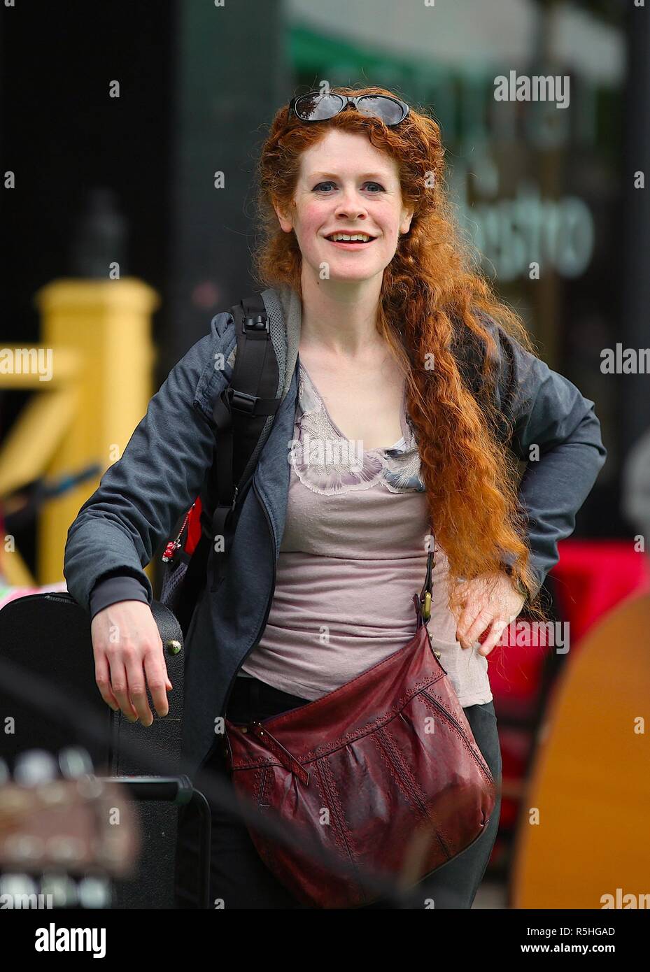 Happy and relaxed Claire poses Stock Photo - Alamy