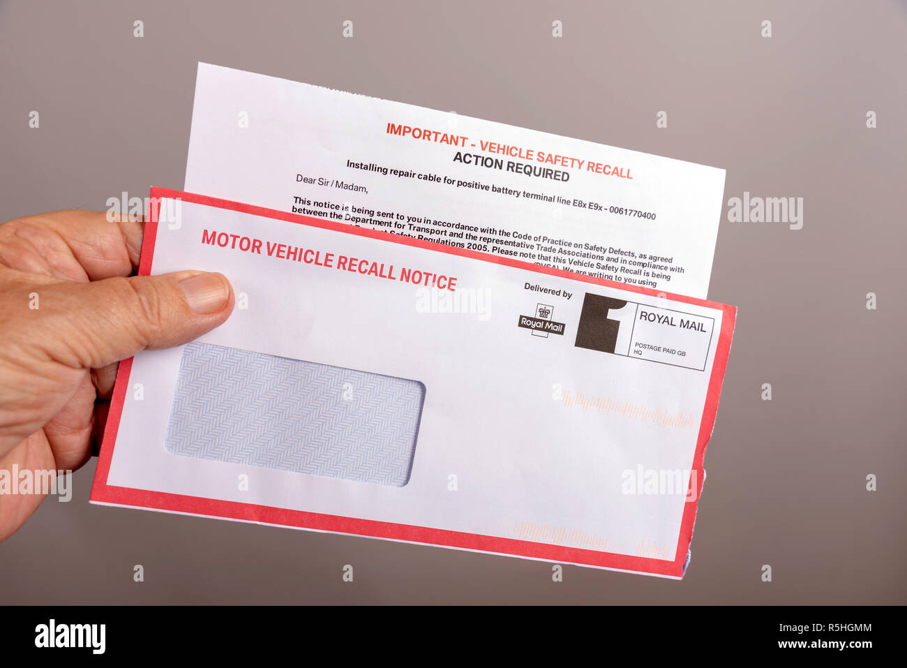 Car recall letter hi-res stock photography and images - Alamy