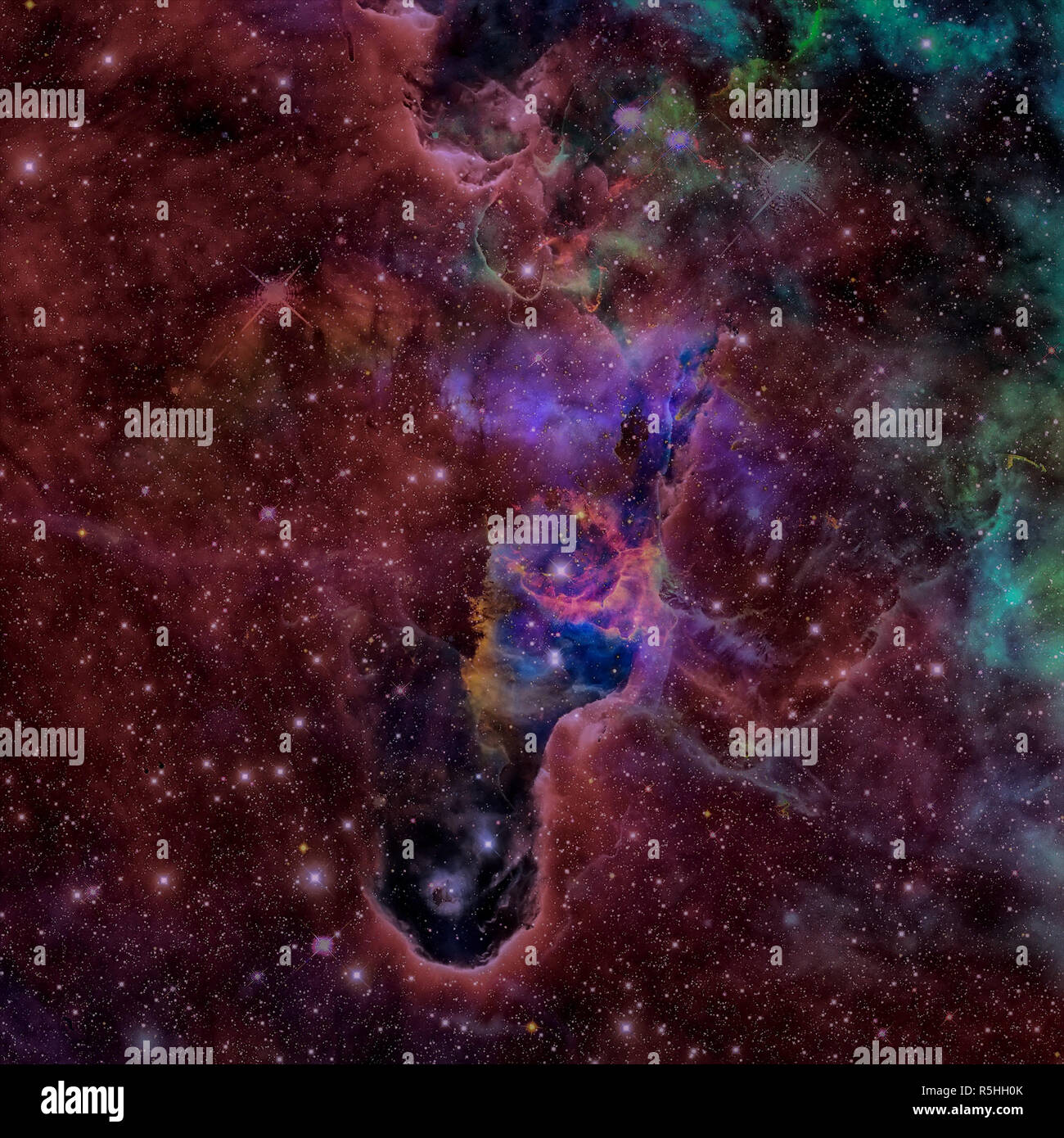 Nebula, galaxy and stars. Abstract science background Stock Photo - Alamy