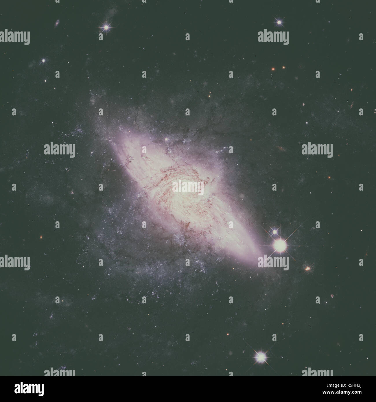 Spiral galaxies in the constellation Hydra Stock Photo - Alamy