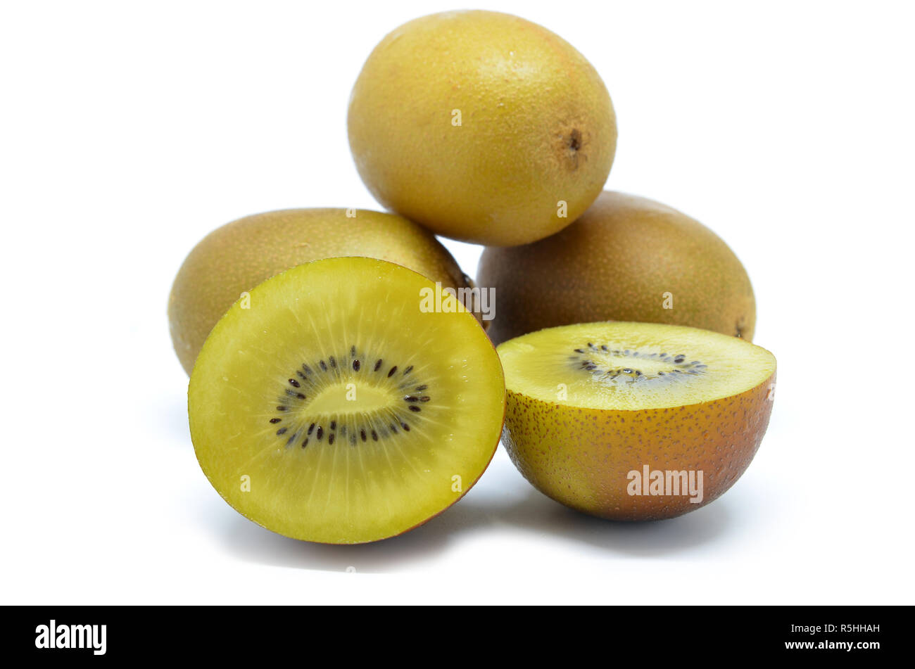 Yellow gold kiwi fruit Stock Photo - Alamy