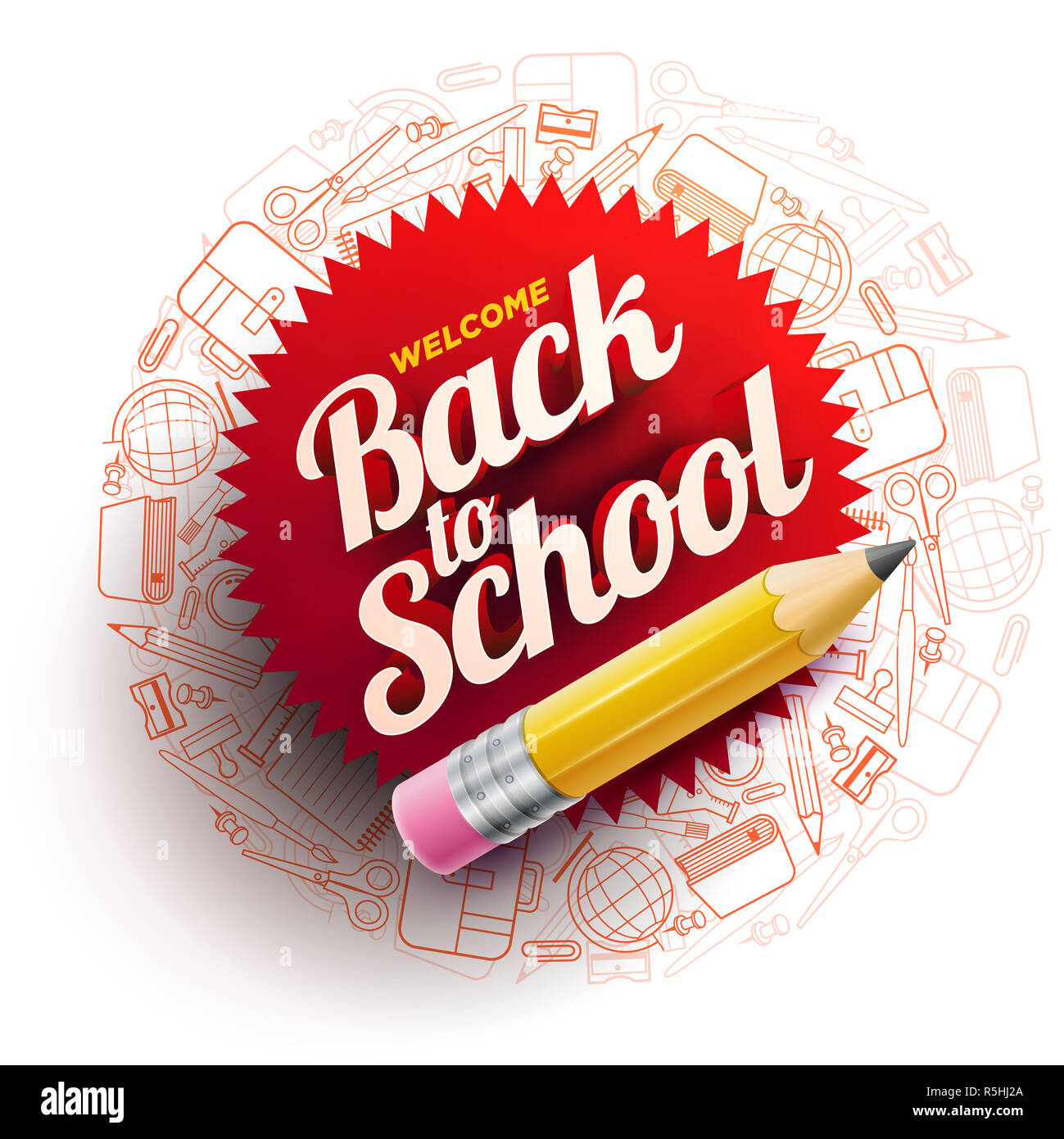Back To School Design Stock Photo - Alamy