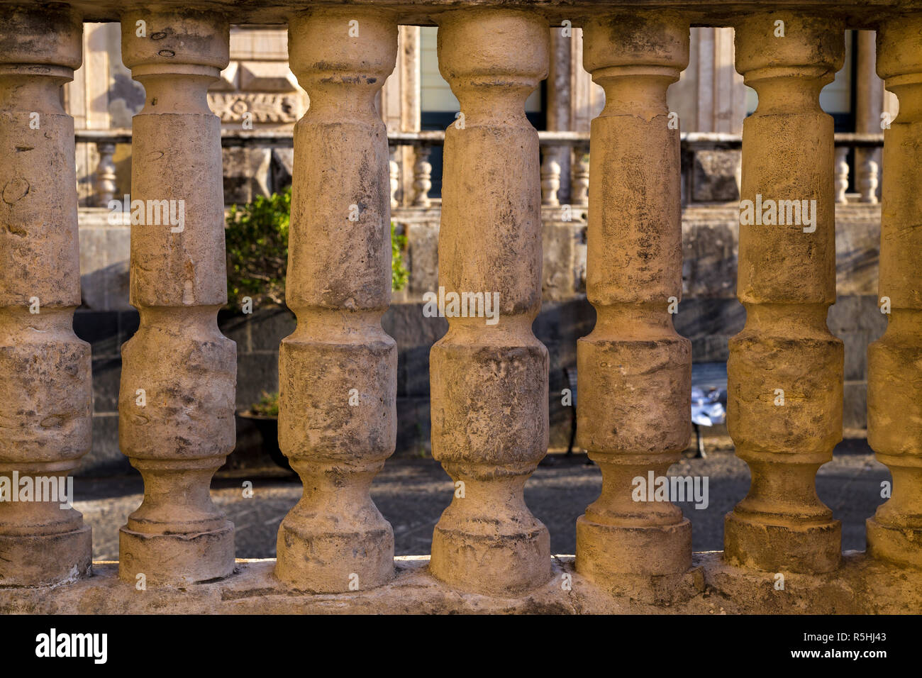 ancient baroque columns Stock Photo - Alamy