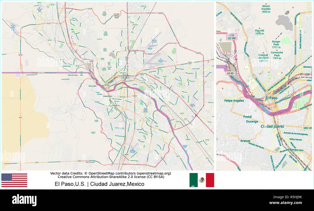 Ciudad Juarez El Paso Border High Resolution Stock Photography and ...