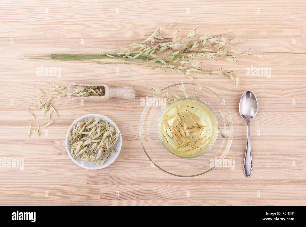 Cup of fresh oat tea Stock Photo - Alamy