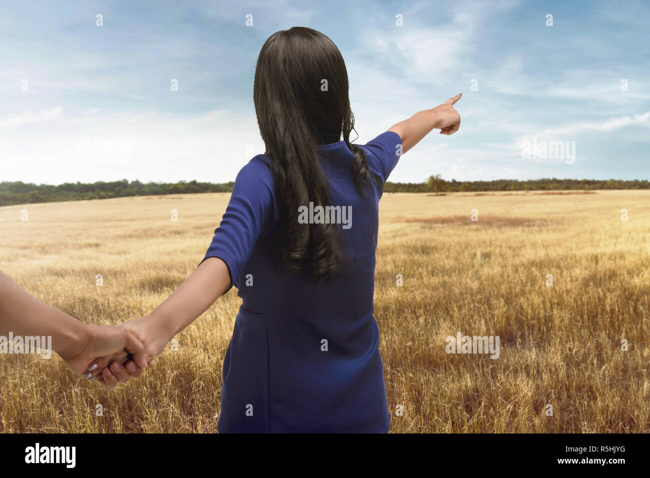 Traveler asian couple tourist holding hands on travelling Stock Photo ...