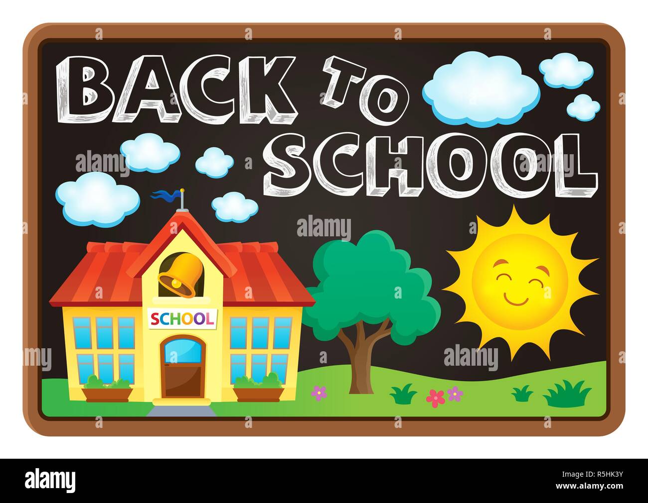Back to school topic 7 Stock Photo - Alamy