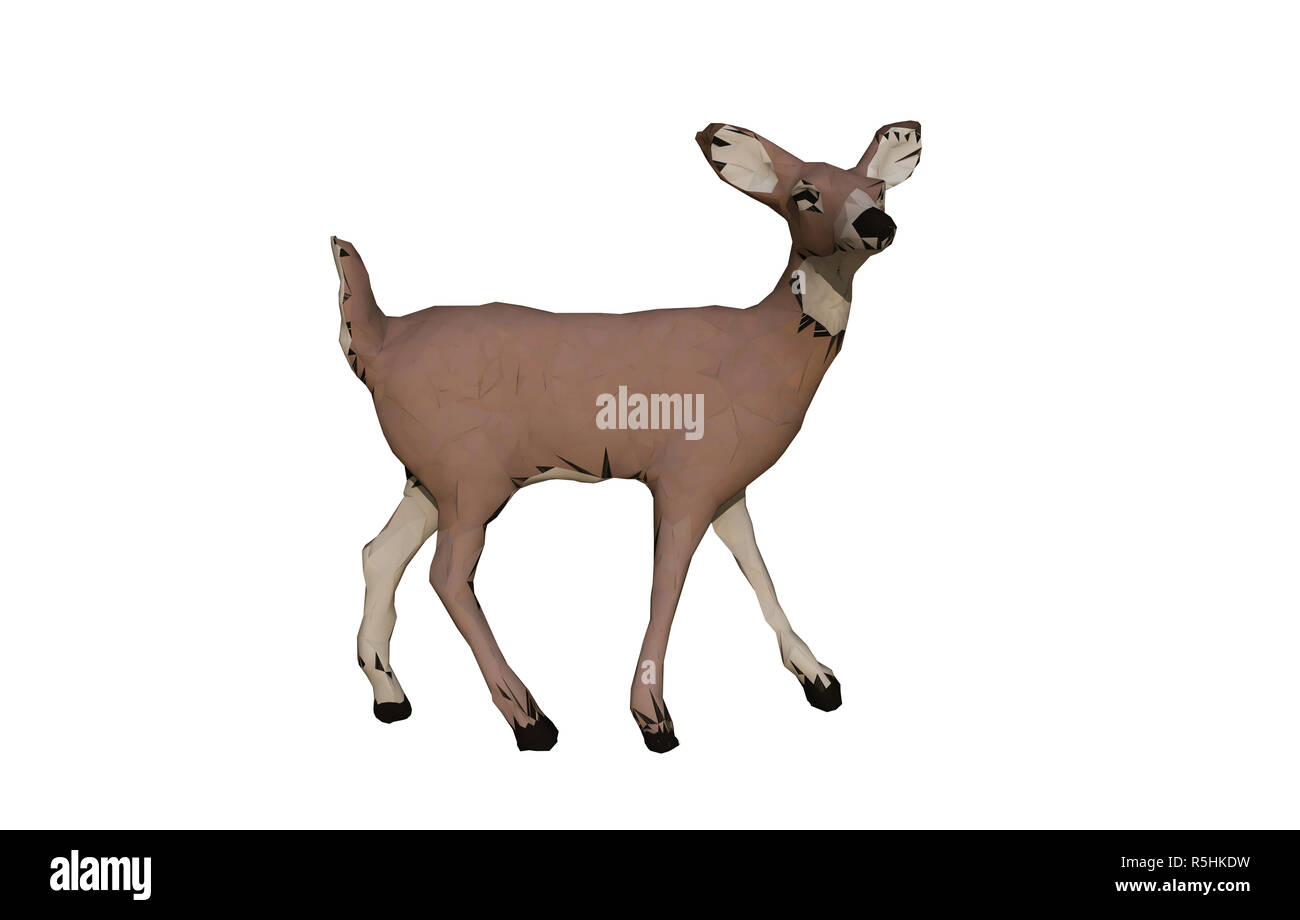 Roe fawn Cut Out Stock Images & Pictures - Alamy