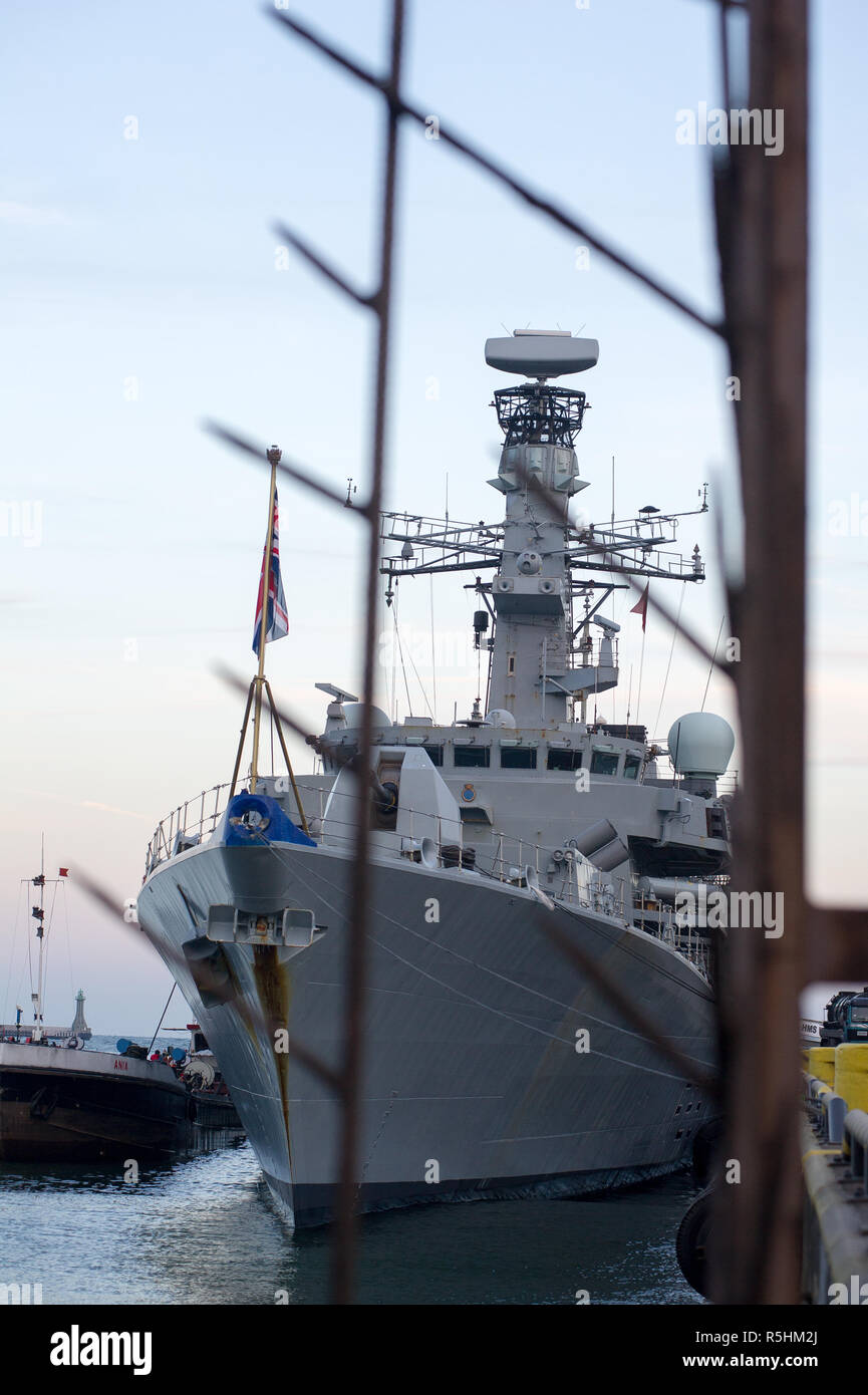 British Type 23 frigate or Duke-class frigate HMS Westminster F237 is ...