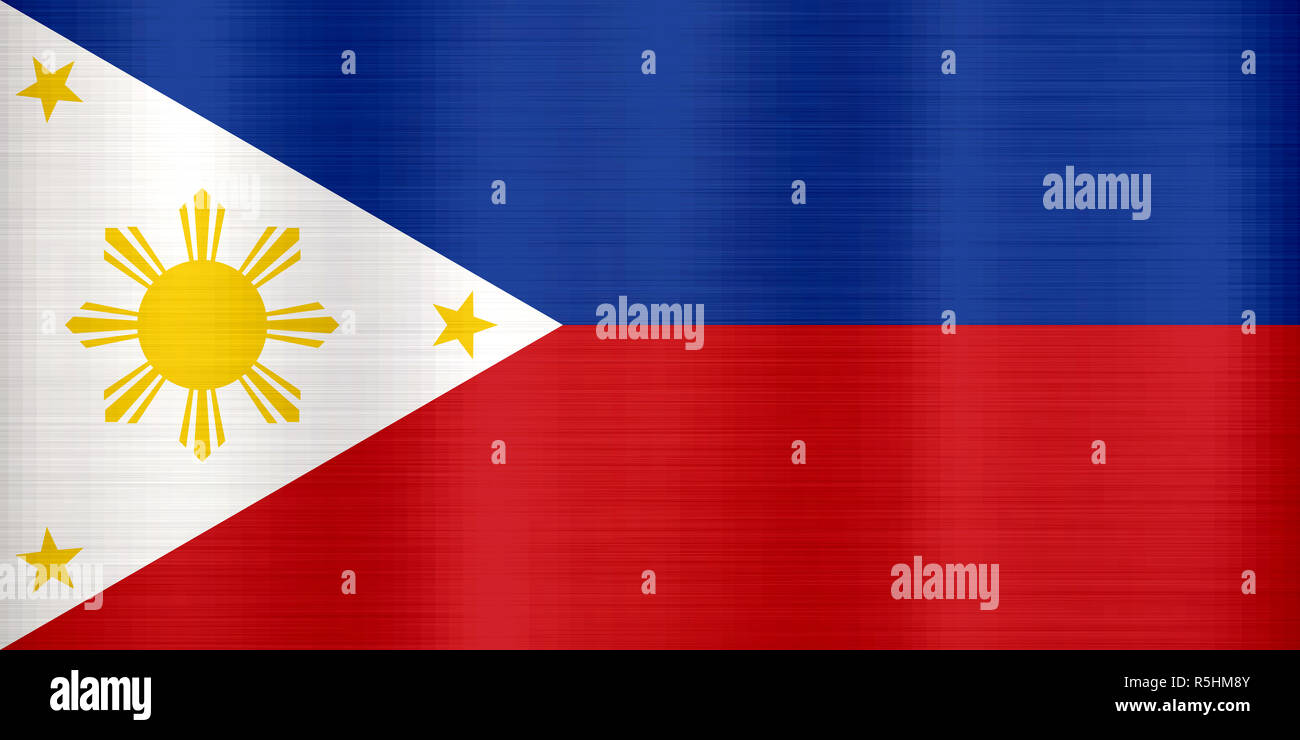 Flag of Philippines metallic texture Stock Photo - Alamy