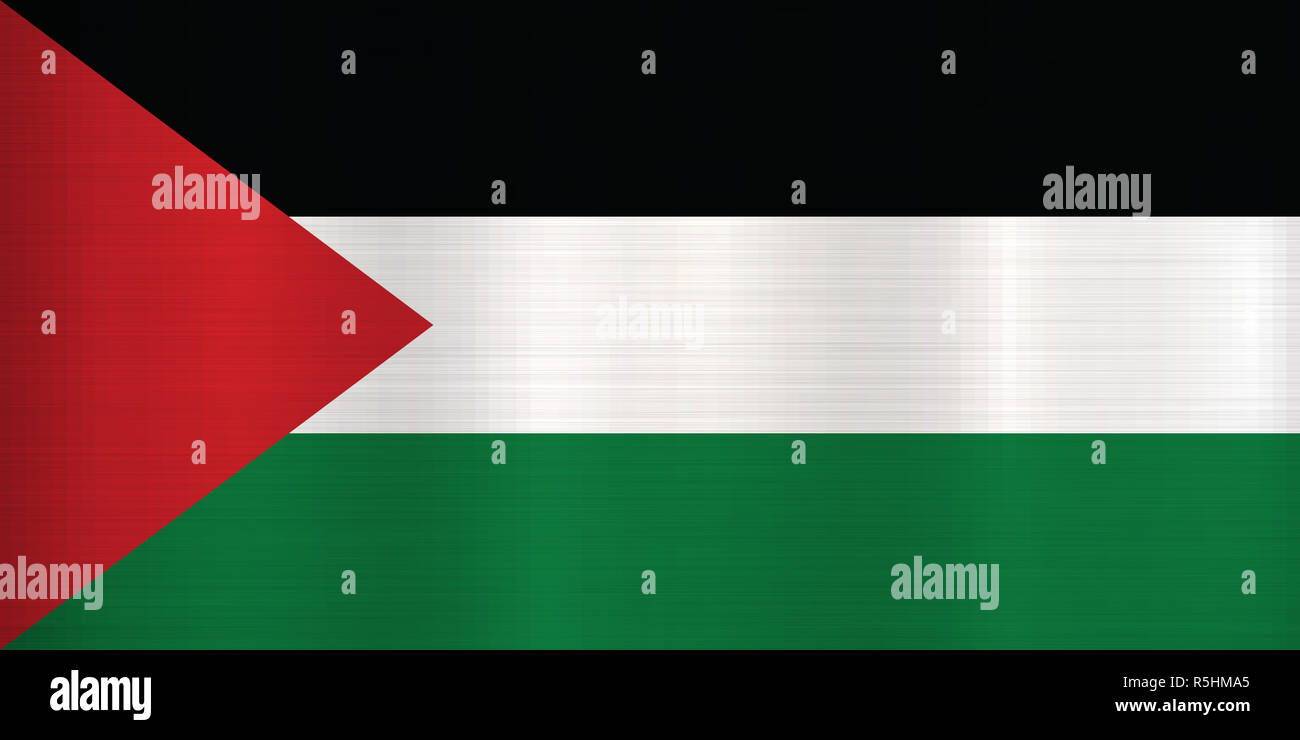 Flag of State of Palestine metallic texture Stock Photo - Alamy