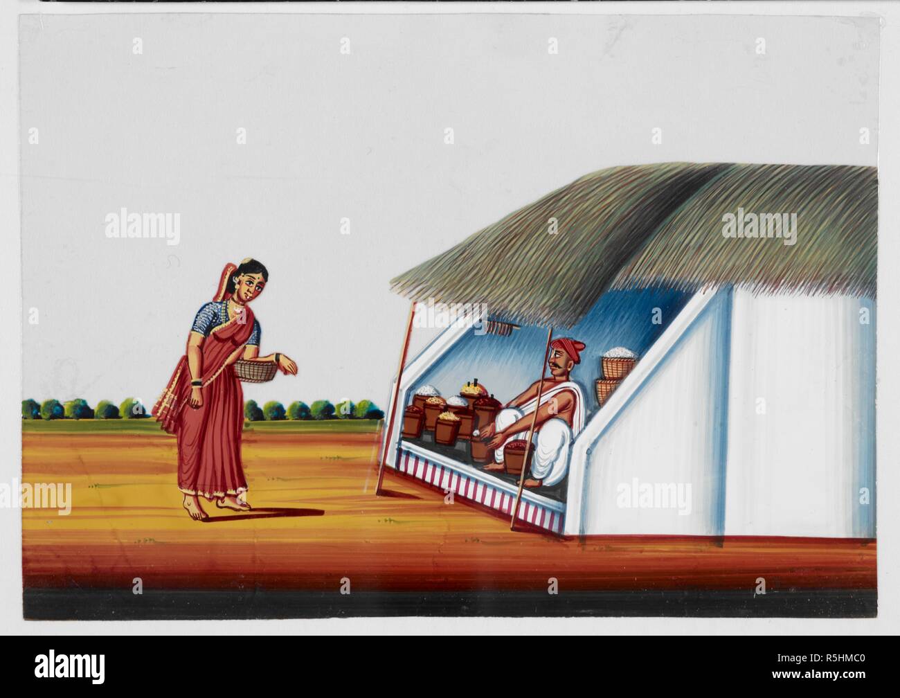 Grain threshing activity hi-res stock photography and images - Alamy