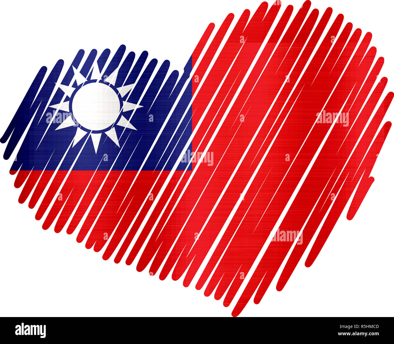 Love taiwan symbol heart flag hi-res stock photography and images - Alamy