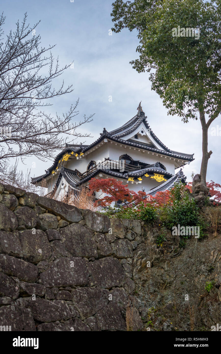Autumn at Hikone Castle. Hikone castle is 1 of 12 original castles in ...