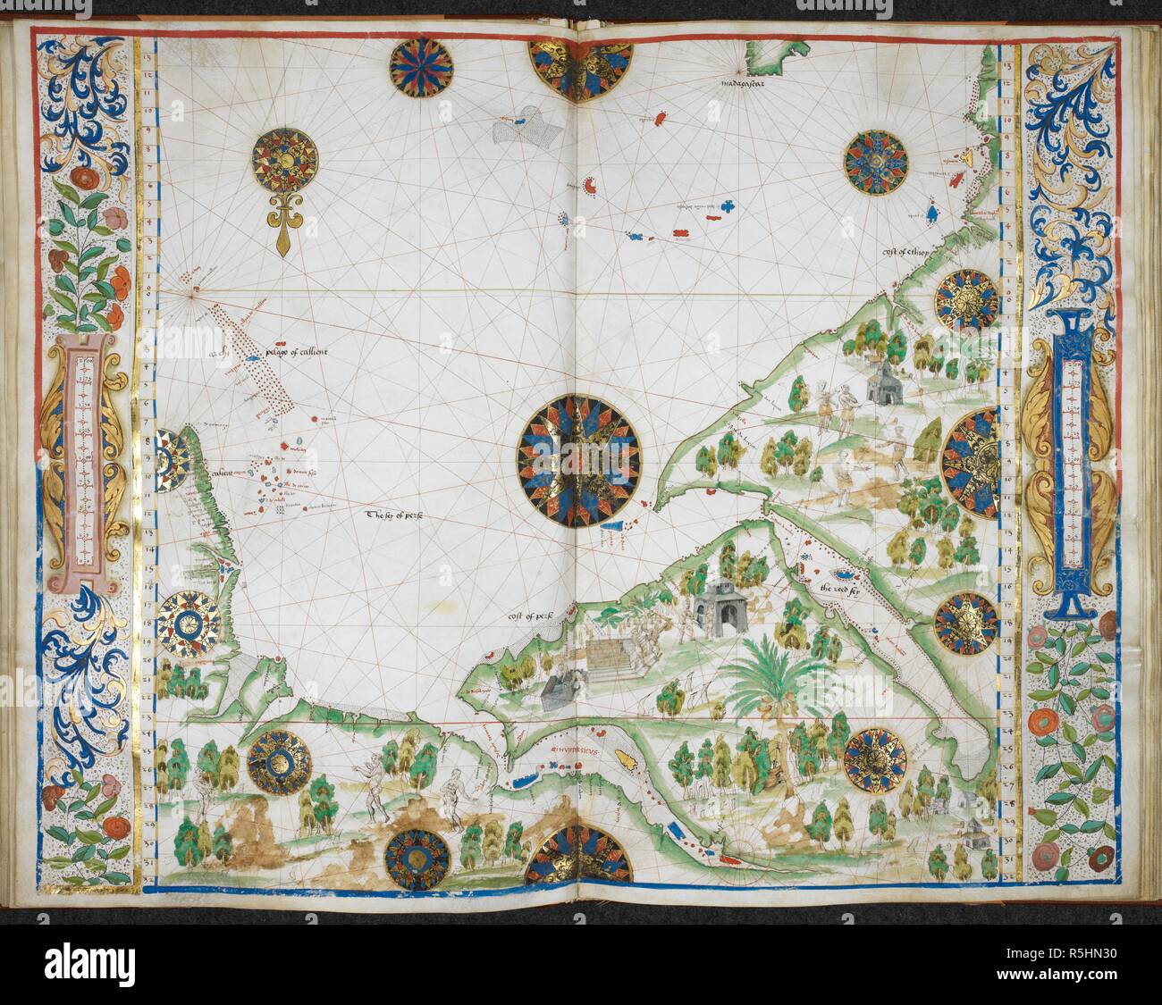 Chart of the coasts of Asia and Africa from Cape Comorin to Cape ...