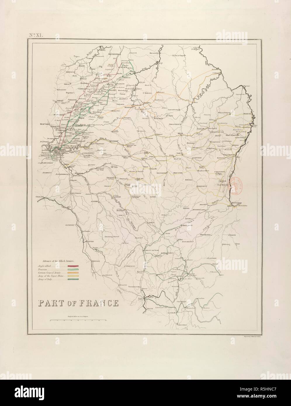 France. [An Atlas to accompany the History of the War in F. [1844]. Map ...