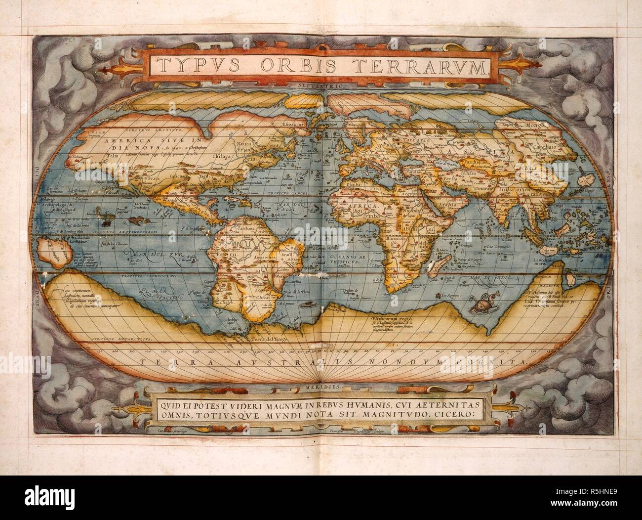 World map. Theatrum Orbis Terrarum. Antwerp, 1570. Source: Maps.C.2.c.3 ...