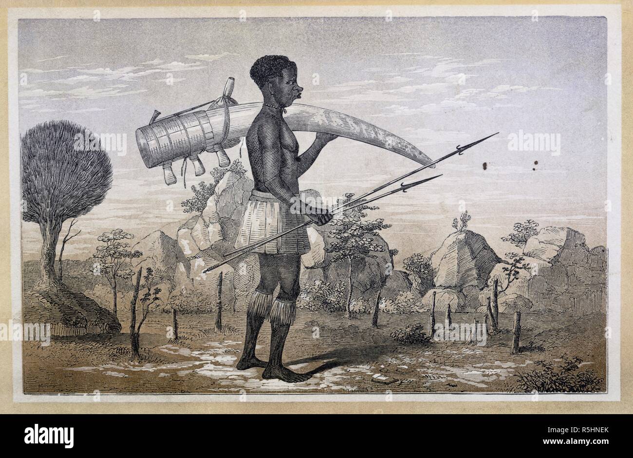 An African native. The Lake Regions of Central Africa. A picture of e ...