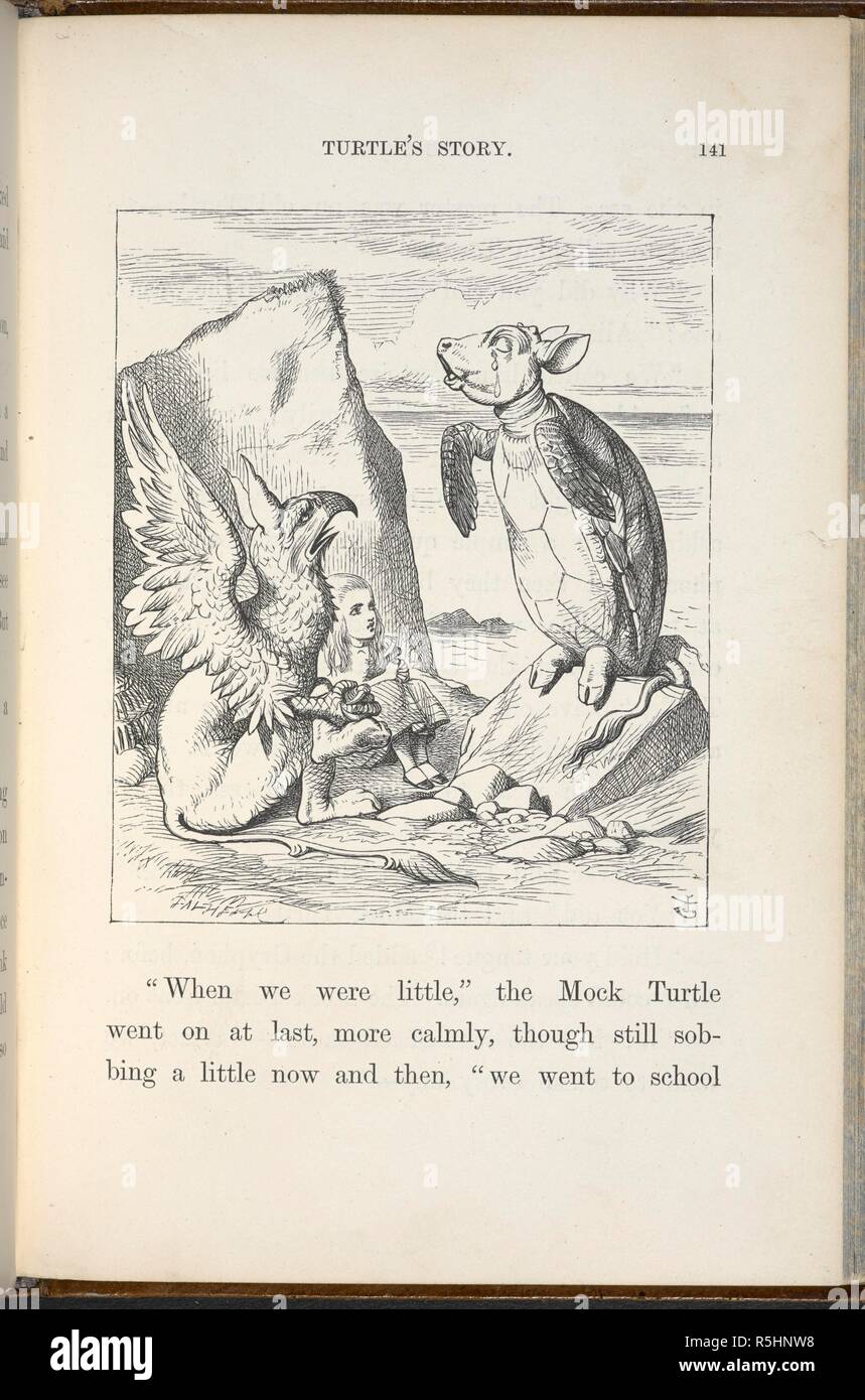 The Mock Turtle, the Gryphon and Alice. Alice's Adventures in ...