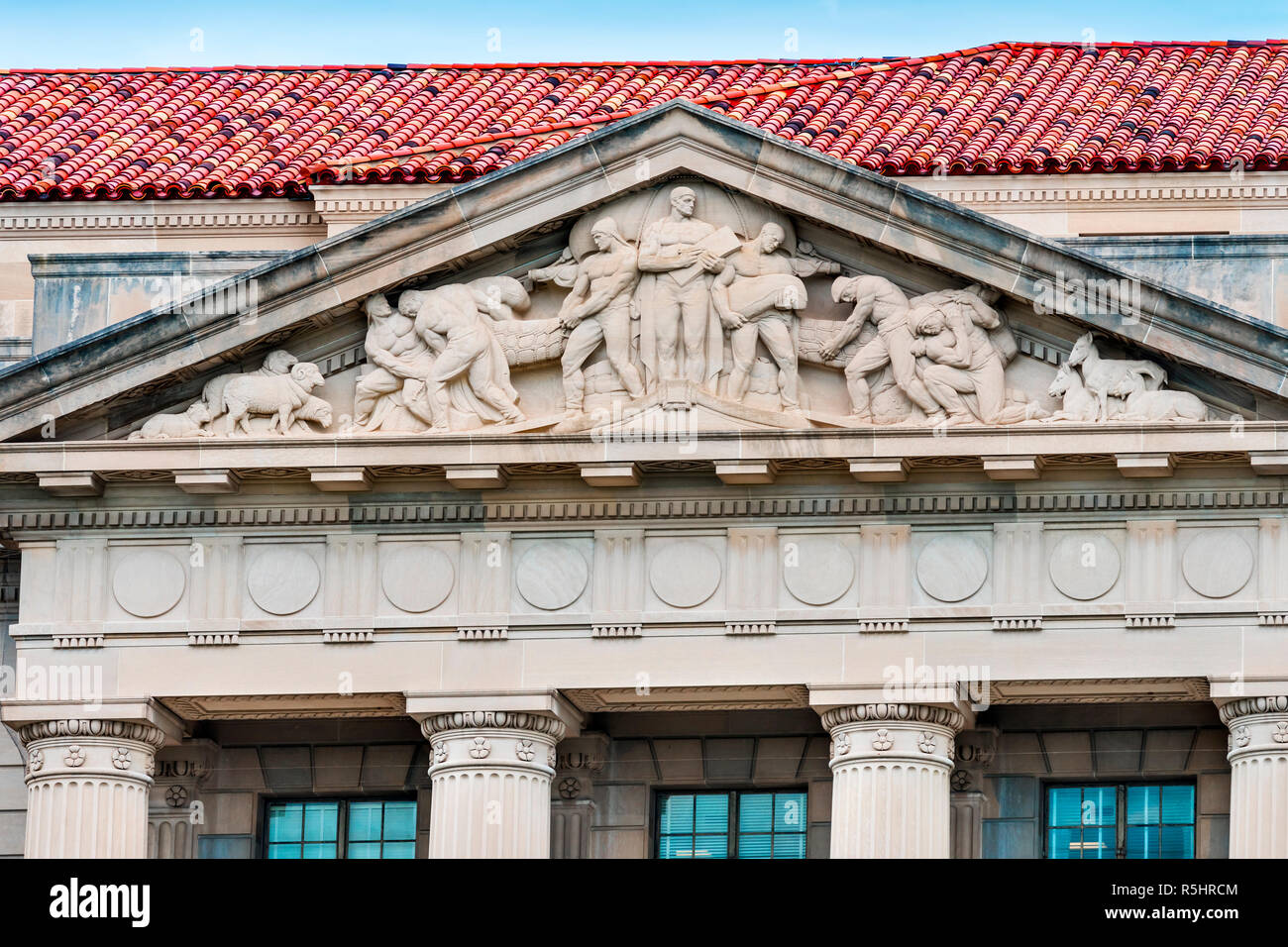 Construction Industry Statue Herbert Hoover Building Commerce ...