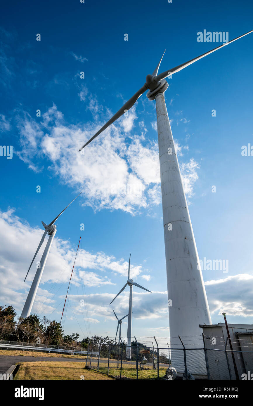 Huge wind generation turbine. Hight of pillar is 50m. It's same height ...
