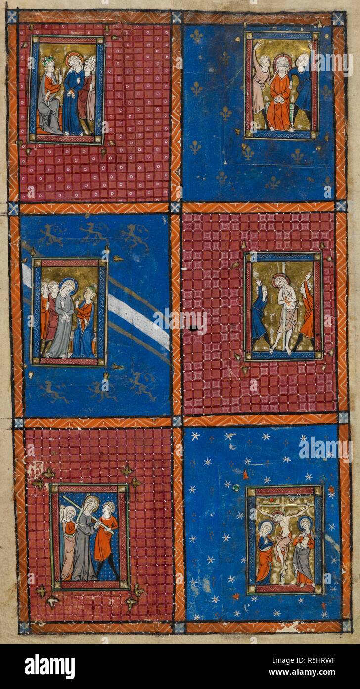 Six scenes from the Passion. Psalter, with the canticles, Athanasian ...