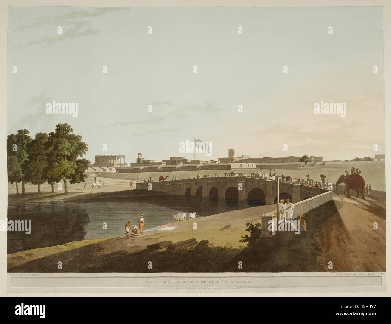 Antiquities of India. Engravings of historic sites landscapes and ...