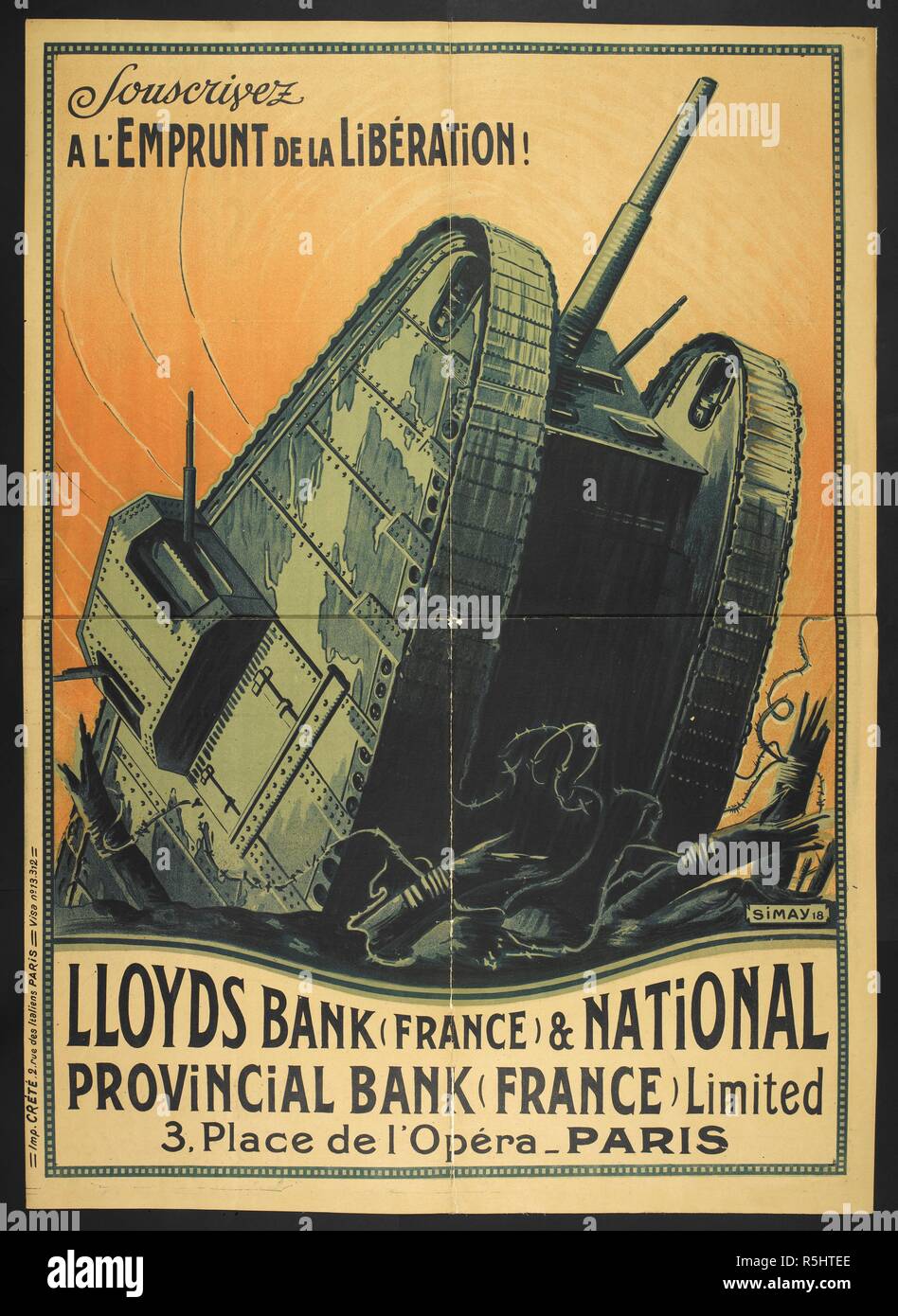 Ww1 tank poster hi-res stock photography and images - Alamy