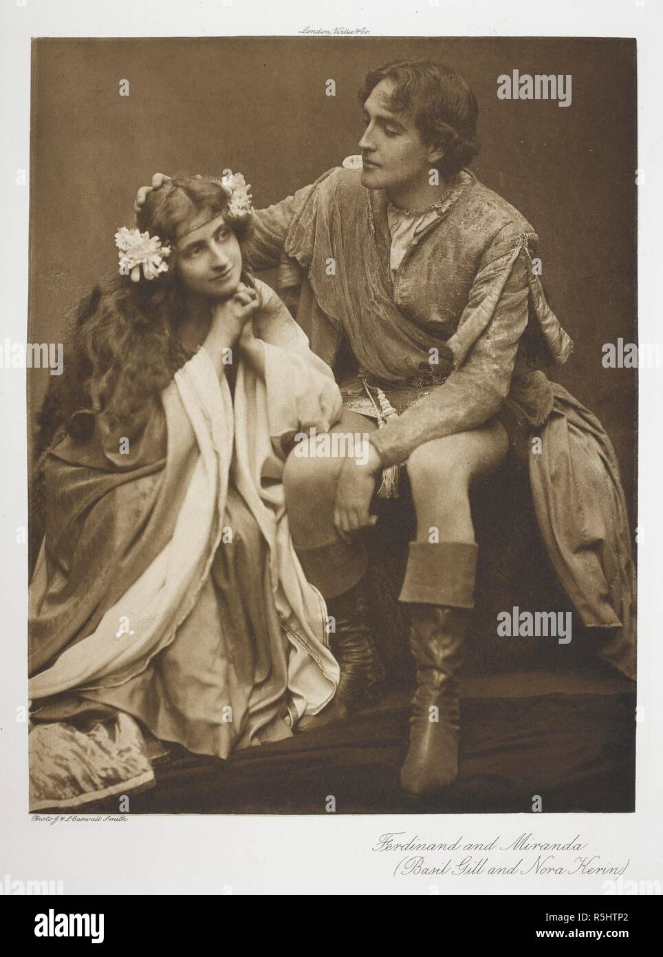 Basil Gill and Nora Kerin as Ferdinand and Miranda from 'The Tempest ...