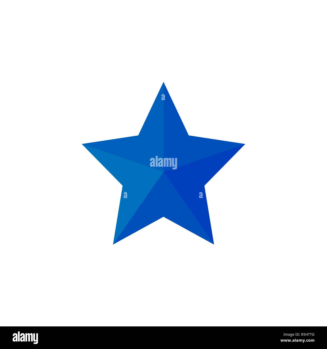 Blue Star icon. Vector illustrations Flat Stock Vector Image & Art - Alamy