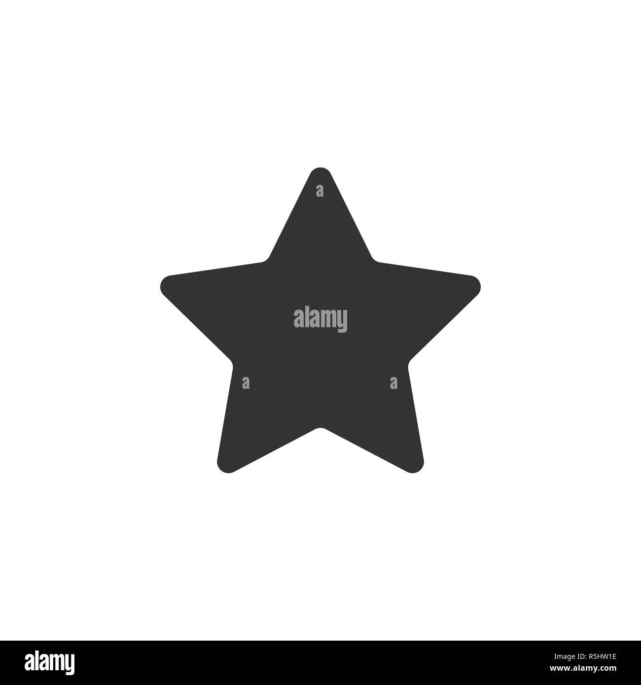 Grey Star icon. Vector illustrations Flat Stock Vector Image & Art - Alamy