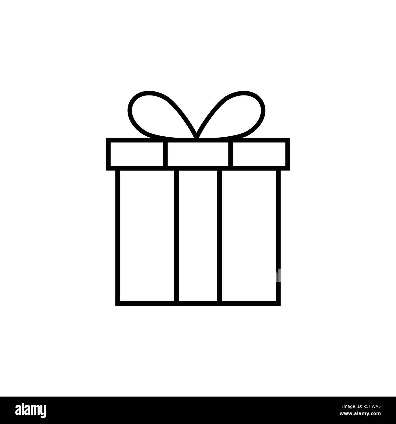 Gift box sign icon. Vector illustration Stock Vector Image & Art - Alamy