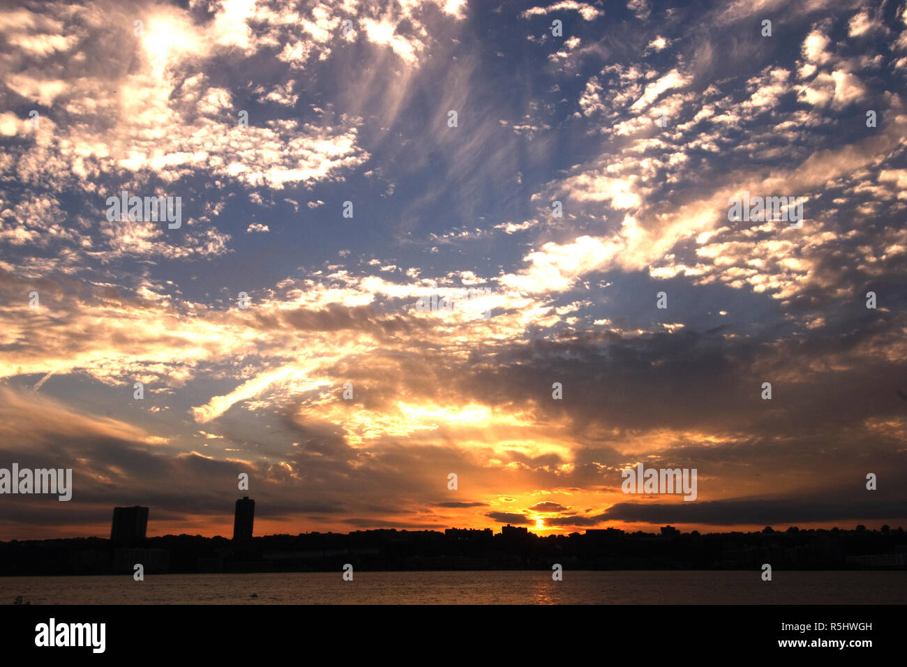 A crazy sunset in South Africa, Views of South Africa Stock Photo - Alamy