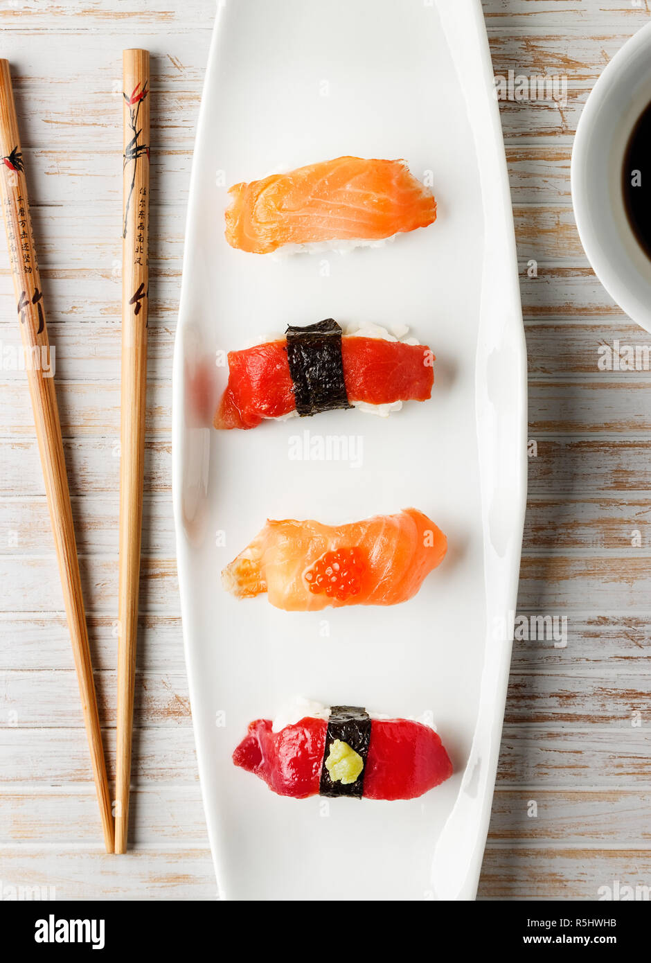 Set of Nigiris Stock Photo - Alamy