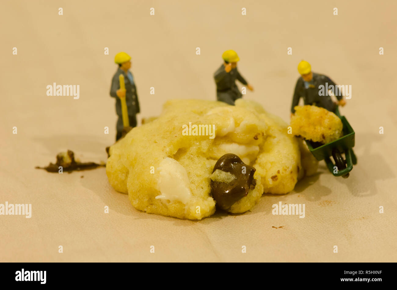 Playmobil people, next to all sorts of food-related things Stock Photo ...