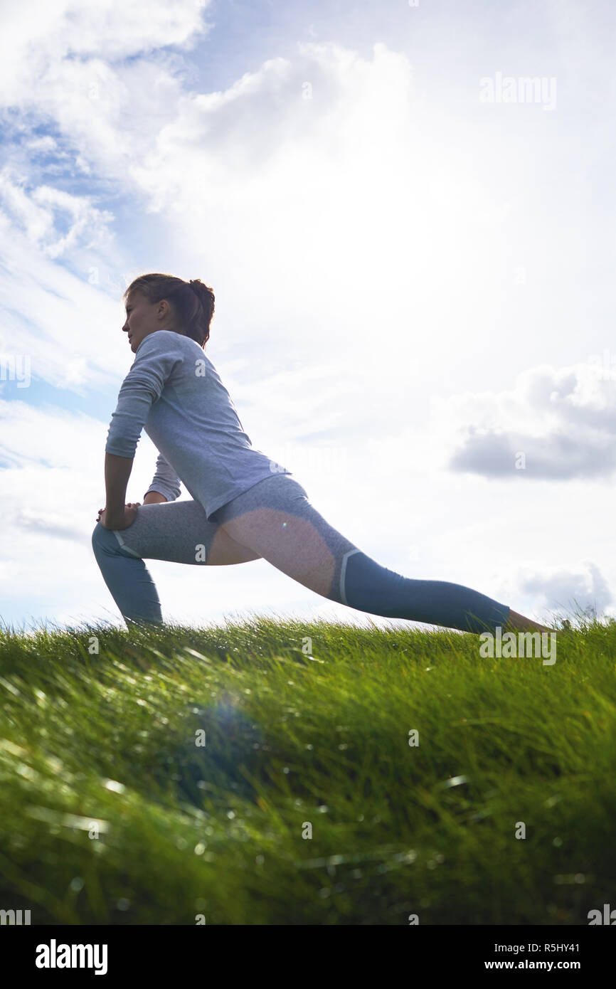 Exercising in the morning Stock Photo - Alamy