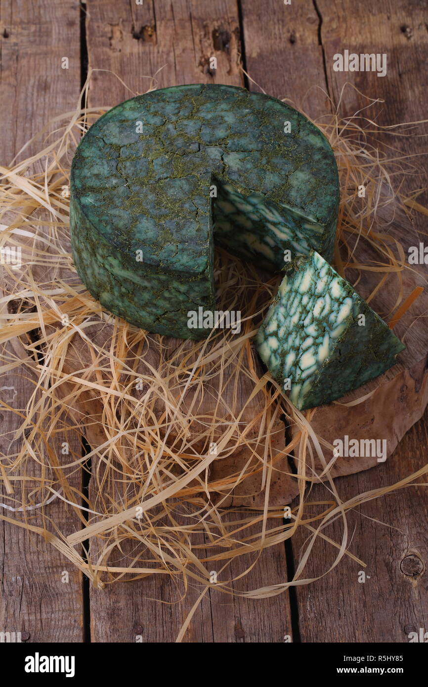 American derby cheese Stock Photo - Alamy