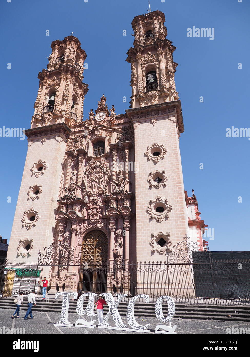 Beauty Santa Prisca cathedral church in colonial spanish baroque style ...