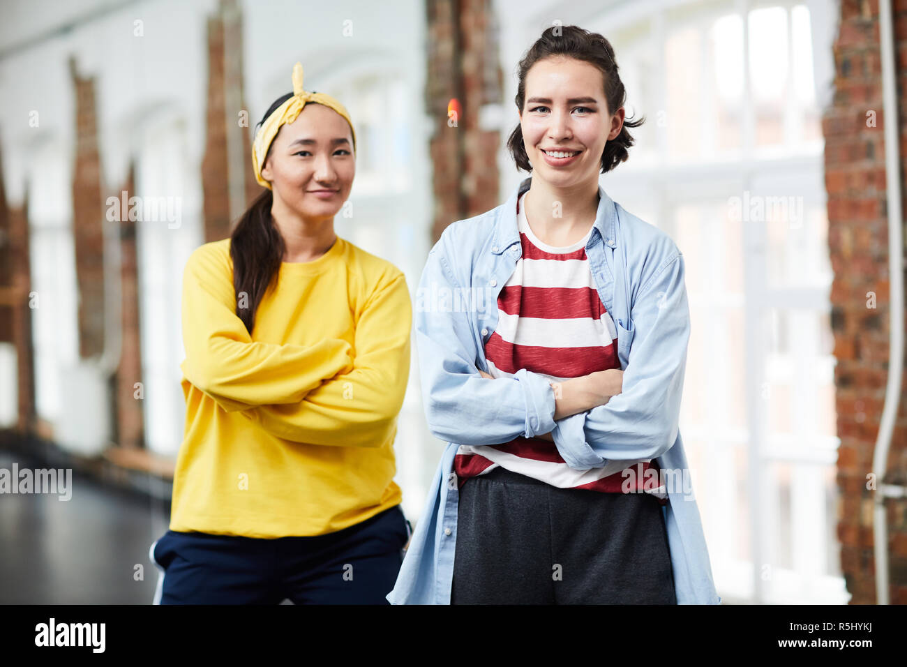 Girls in studio Stock Photo - Alamy