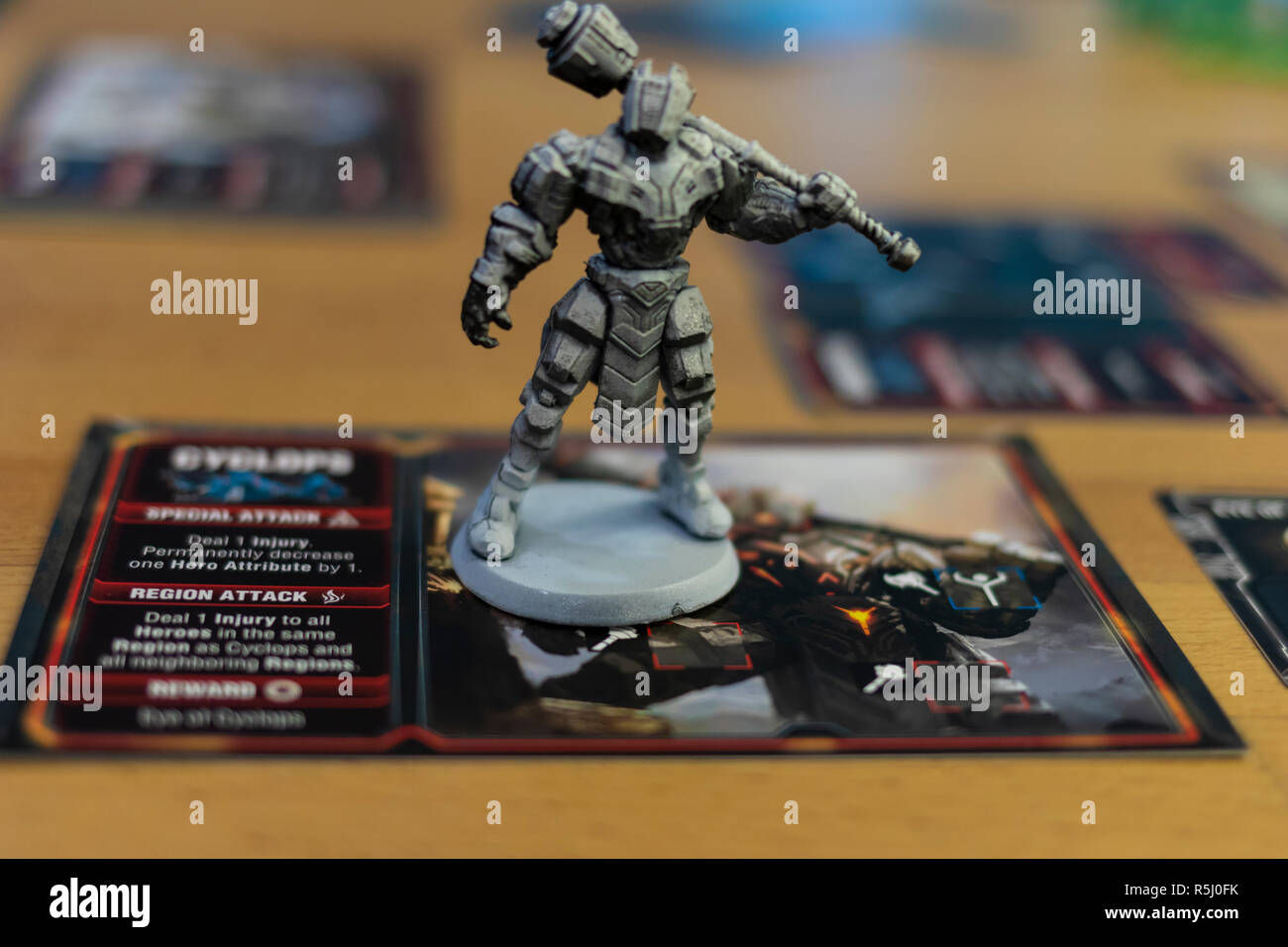 Closeup of characters in a role playing fantasy board game Stock Photo ...